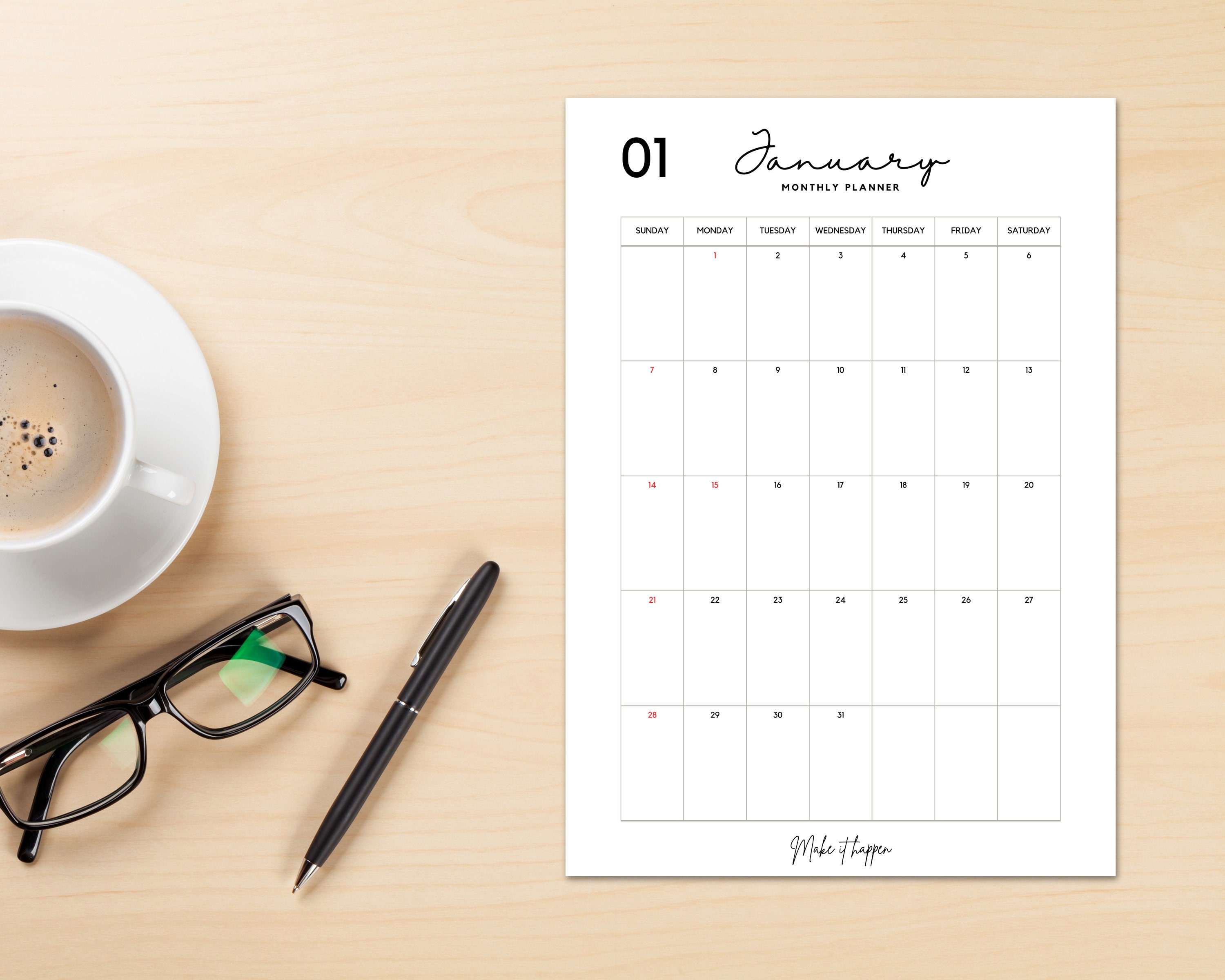 2024 Calendar 2024 Monthly Planner Elegant Monthly Calendar Sunday ...