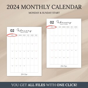 2024 Calendar 2024 Monthly Planner Elegant Monthly Calendar Sunday ...