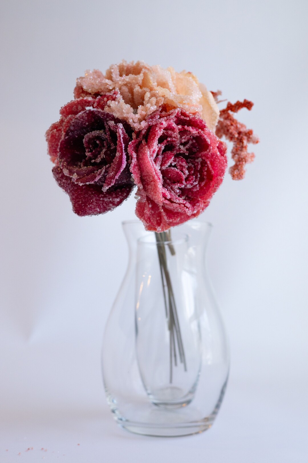 Small Crystallized Flower Bouquet:made to Order - Etsy