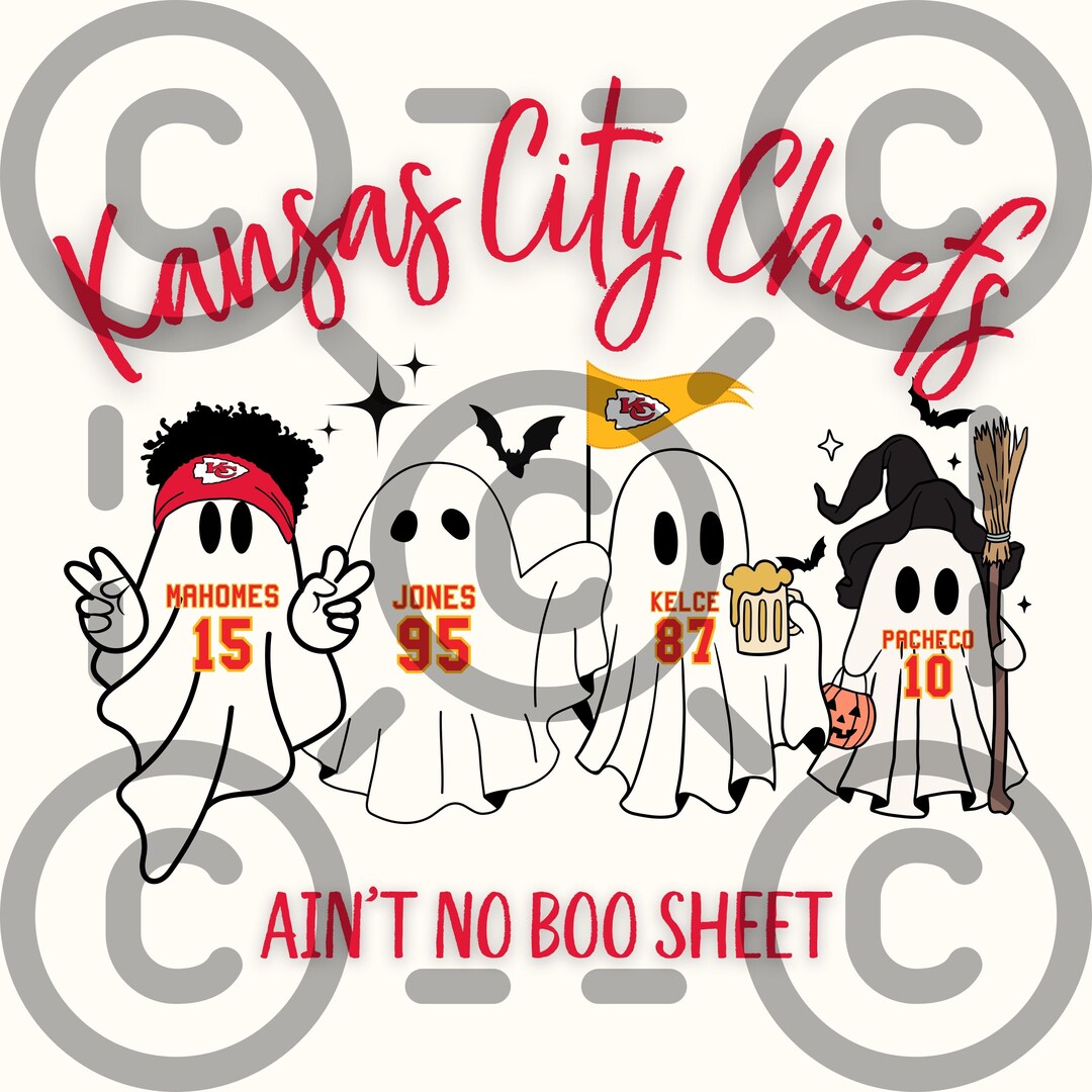 Kansas City Football Halloween PNG, Chiefs Boo Sheet Ghost, Faux ...