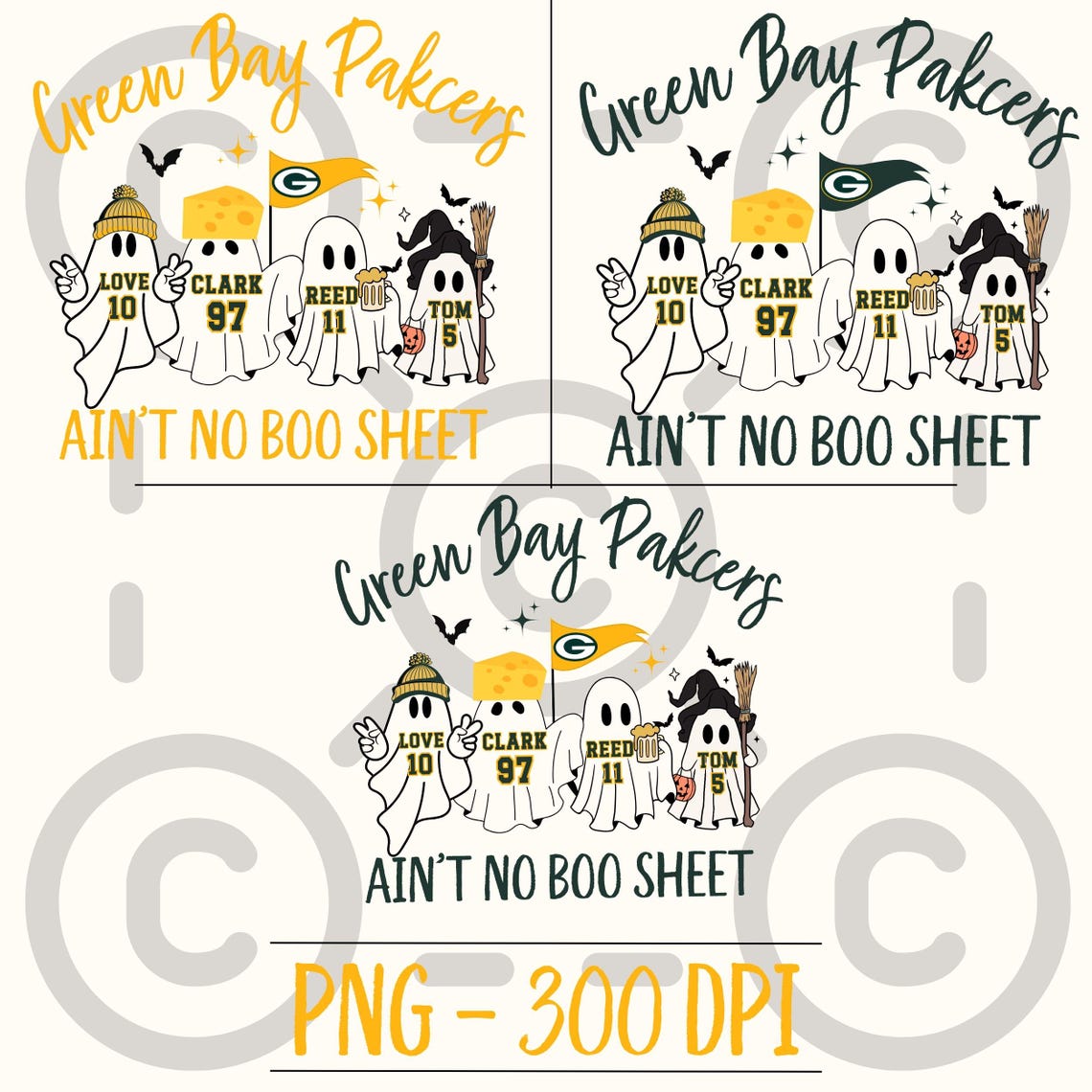 Green Bay Football Halloween PNG, Packers Boo Sheet Ghost, Green Bay ...