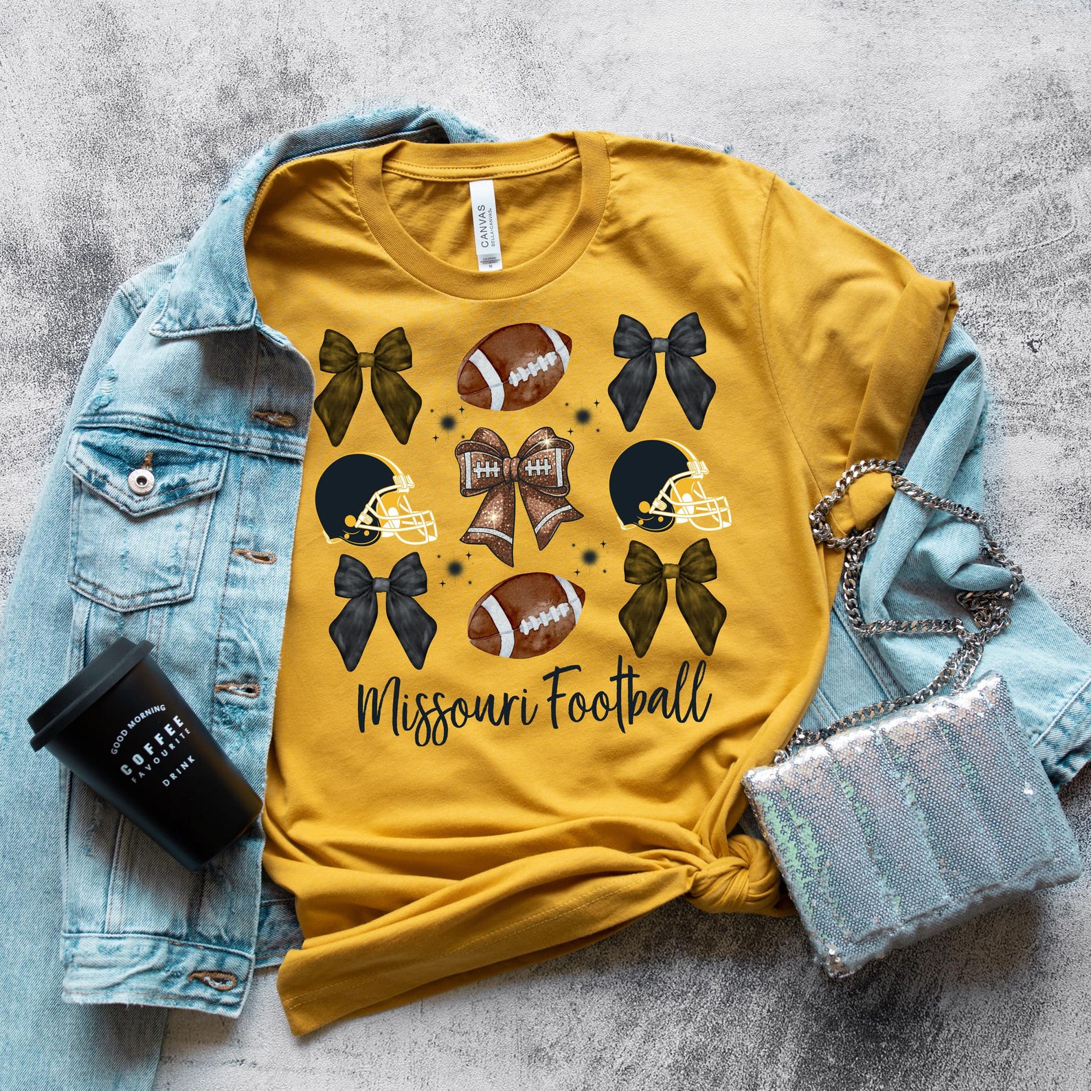 Missouri Football Coquette PNG, Tiger Coquette Bows, Missouri Fan Gift ...