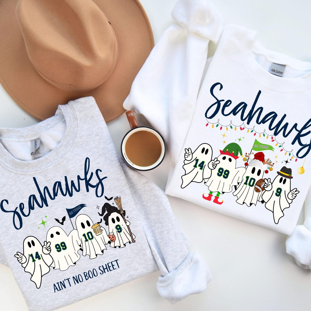 Seattle Football Halloween Boo Sheet PNG: Seahawk Fan Gift (digital ...