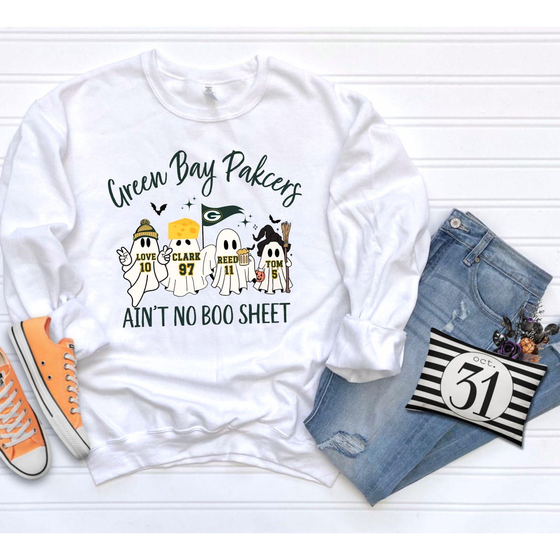 Green Bay Football Halloween PNG, Packers Boo Sheet Ghost, Green Bay ...