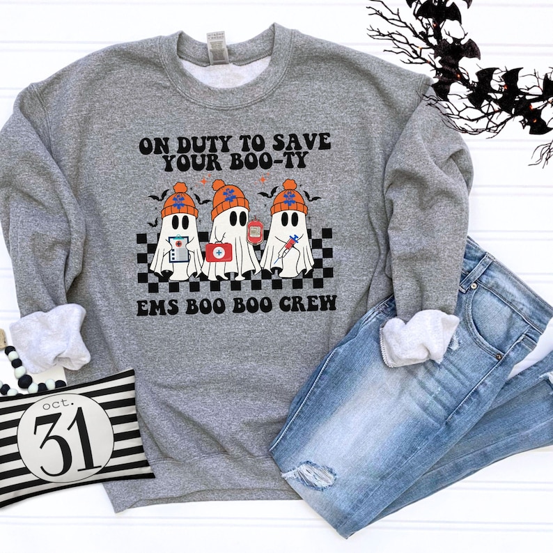 Boo Boo Crew PNG File, Ghost EMS Png, Funny EMT Png, Cute Ghost Png ...
