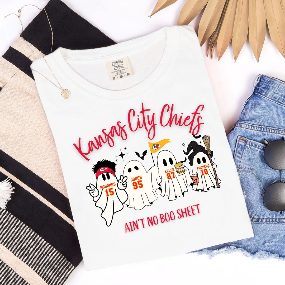 Kansas City Football Halloween PNG, Chiefs Boo Sheet Ghost, Faux ...