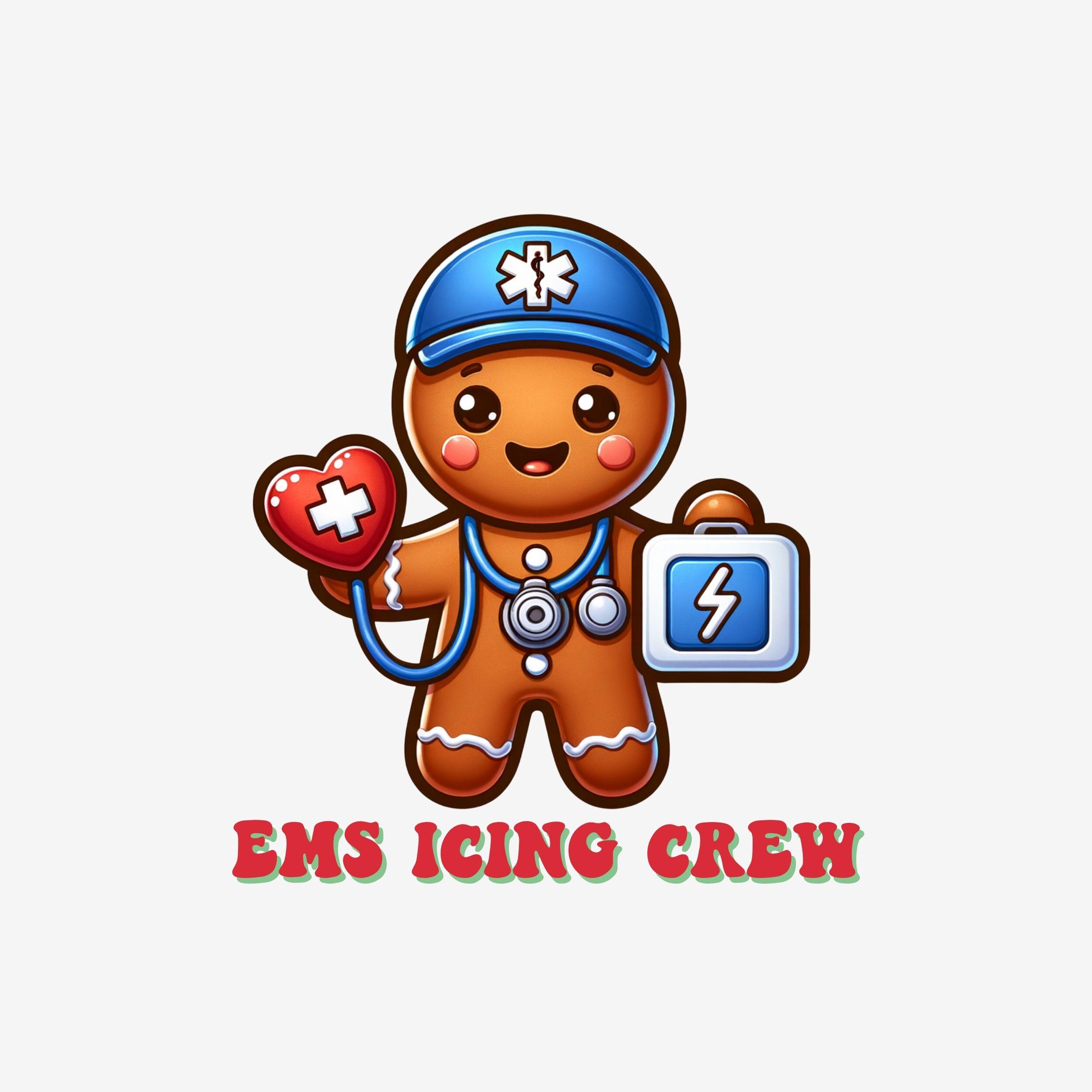 EMS Christmas Gingerbread Man Png, Funny EMT Png, Nursing Sublimation ...