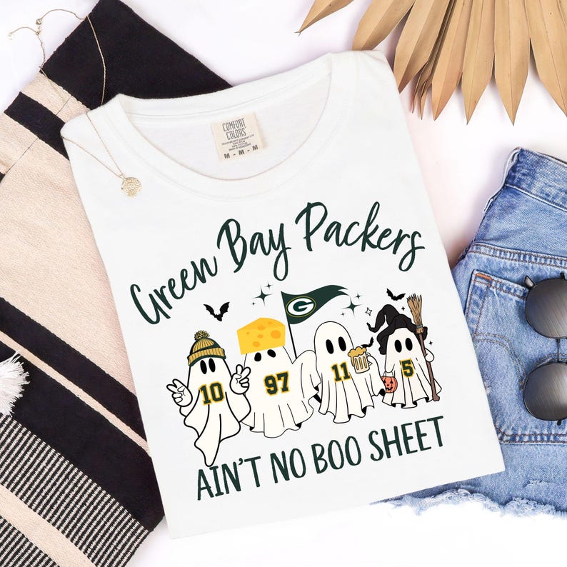 Green Bay Football Halloween PNG, Packers Boo Sheet Ghost, Green Bay ...