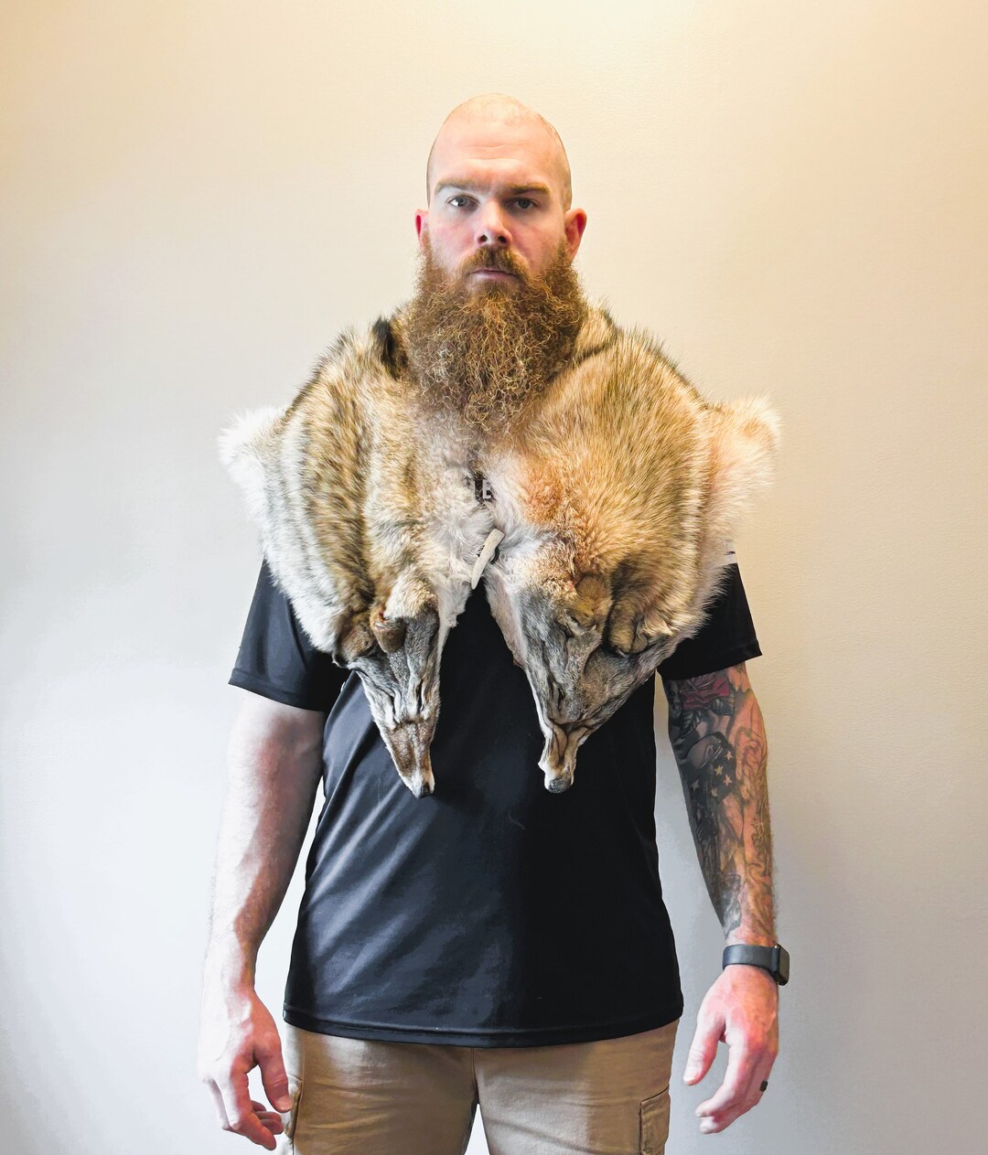 Coyote Fur Pelt Cloak - Viking, Medieval Accessory - Etsy