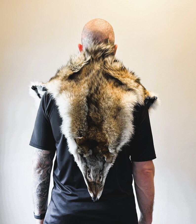 Coyote Fur Pelt Cloak - Viking, Medieval Accessory - Etsy