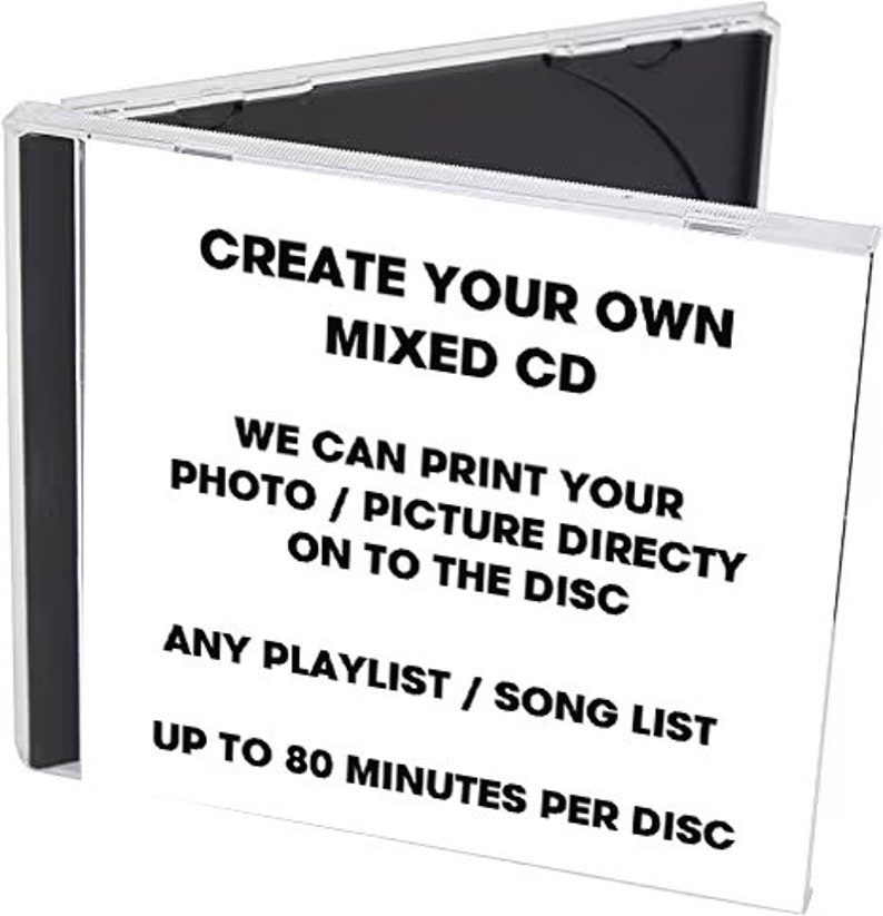 Personalised Mixed CD Any Artists Any Occasion Any Playlist Perfect for ...