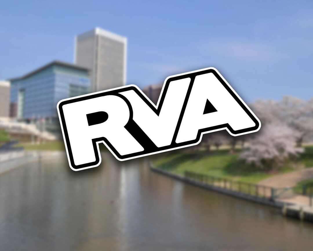 RVA Richmond Virginia Vinyl Sticker | Vinyl Decals for Laptop, Cars ...