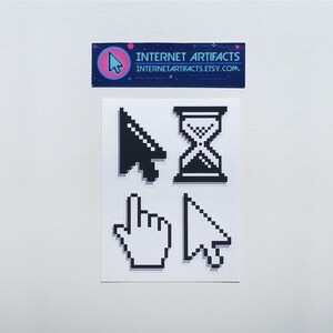 Computer Cursor Icons Vinyl Sticker Sheet (4 Stickers!) | Vinyl Decals ...