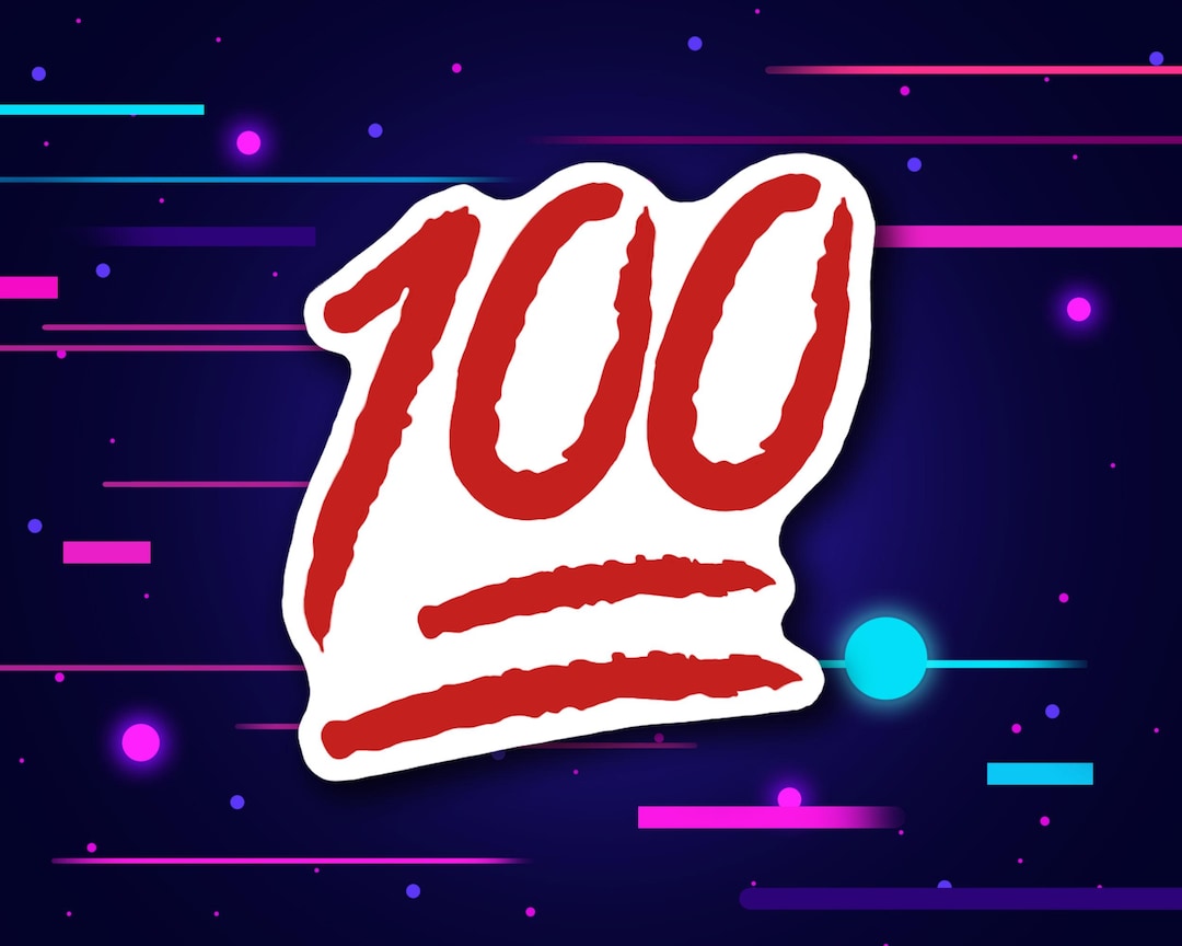 100 Emoji Vinyl Sticker | Decal for Cars, Laptop, Water Bottles - Etsy