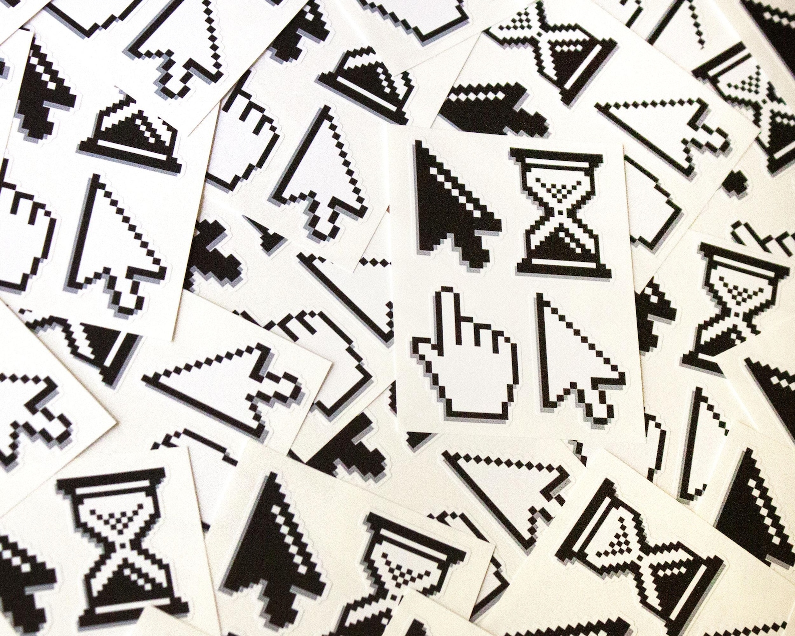 Computer Cursor Icons Vinyl Sticker Sheet (4 Stickers!) | Vinyl Decals ...