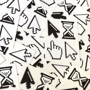 Computer Cursor Icons Vinyl Sticker Sheet (4 Stickers!) | Vinyl Decals ...