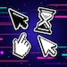 Computer Cursor Icons Vinyl Sticker Sheet (4 Stickers!) | Vinyl Decals ...