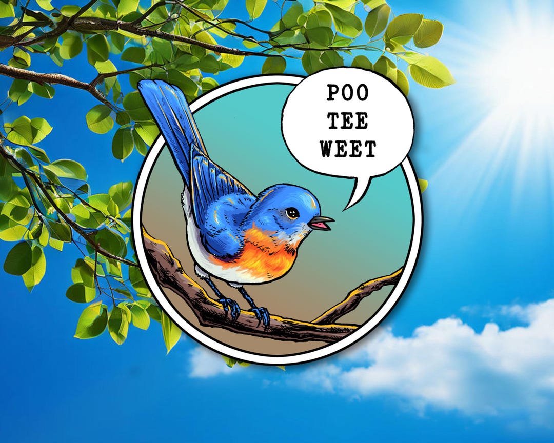 Slaughterhouse-five Poo Tee Weet Bird Vinyl Sticker | Vinyl Decals for ...