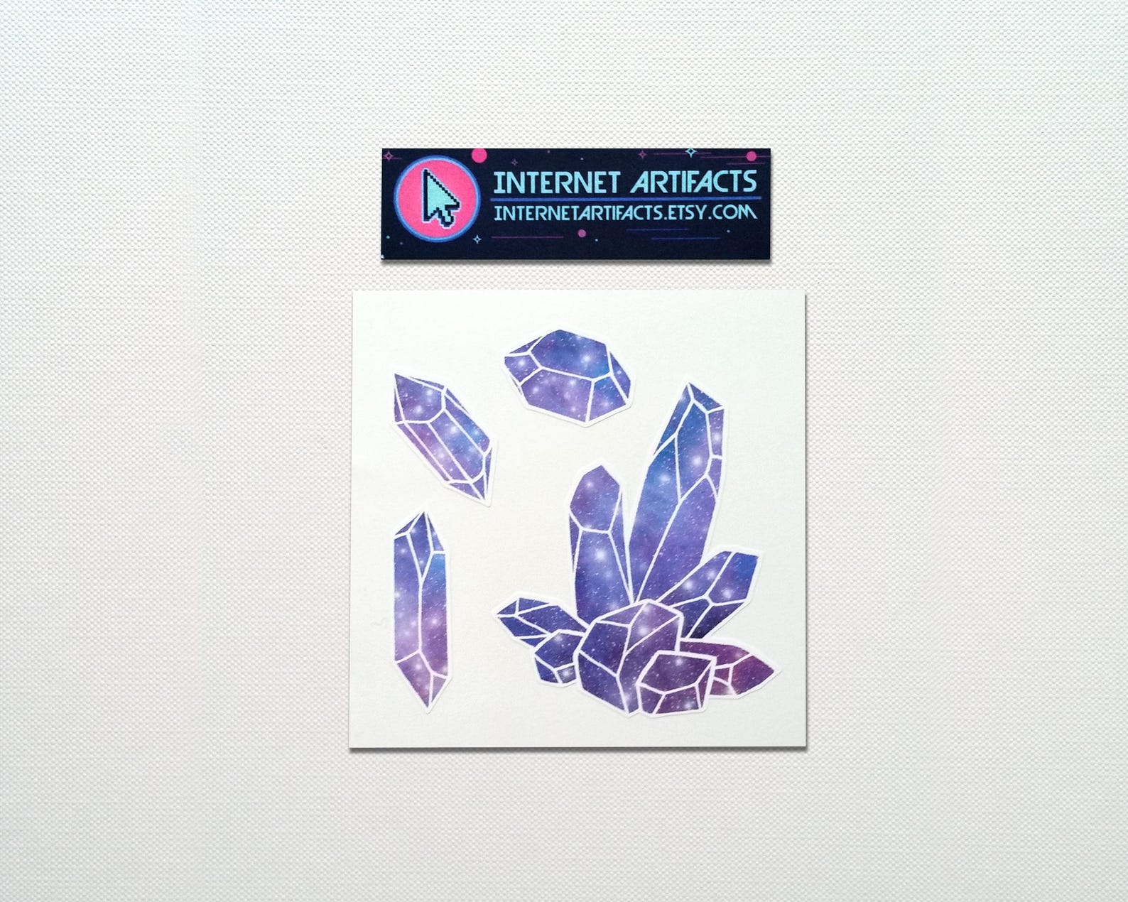 Space Crystals Vinyl Cut Out Sticker Sheet (4 Stickers!) | Vinyl Decals ...