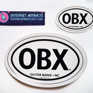 OBX Outer Banks North Carolina Vinyl Sticker Large or Small Size Vinyl ...