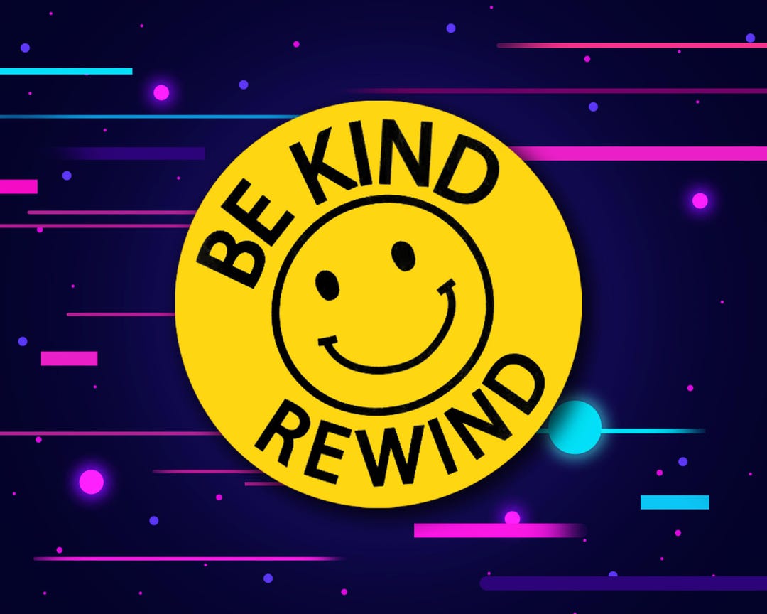Be Kind Rewind Vinyl Sticker | Vinyl Stickers for Water Bottles ...