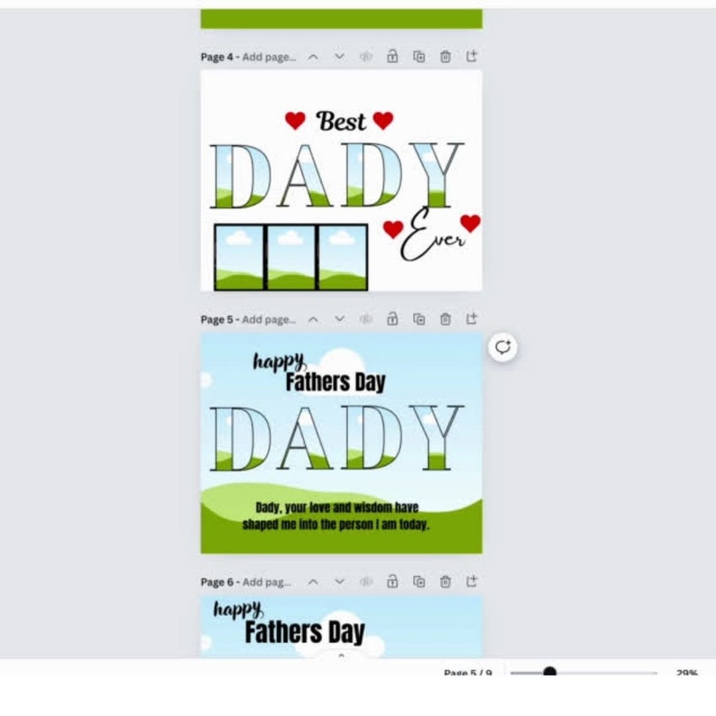 Fathers Day Card Templates | DIY Project | Editable Templates for ...