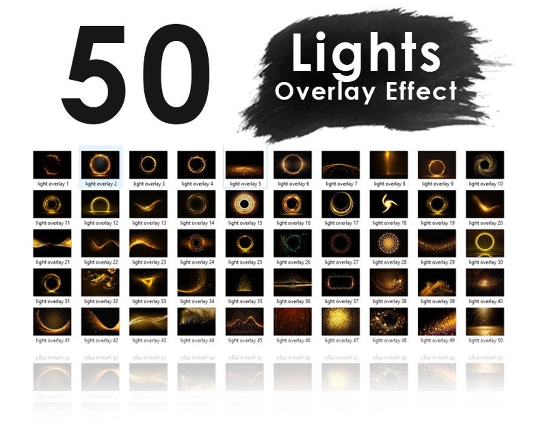 Set of 50 GOLD LIGHT Overlays, Gold Maternity Rings Circle Overlays ...