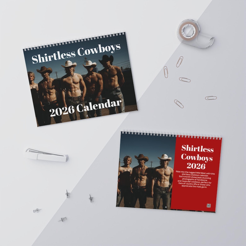 2026 Cowboy Wall Calendar – Christmas Gift for Him – Funny Gag Gift for ...
