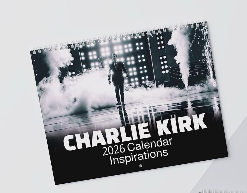 Charlie Kirk 2026 Wall Calendar Turning Point USA Inspirational Wall ...