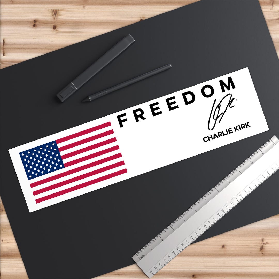 Charlie Kirk Car Sticker Turning Point USA Car Bumper Stickers - Etsy