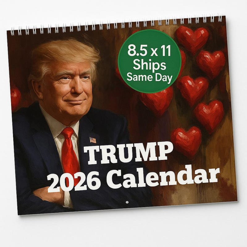 Trump 2026 Trump Wall Calendar - Etsy