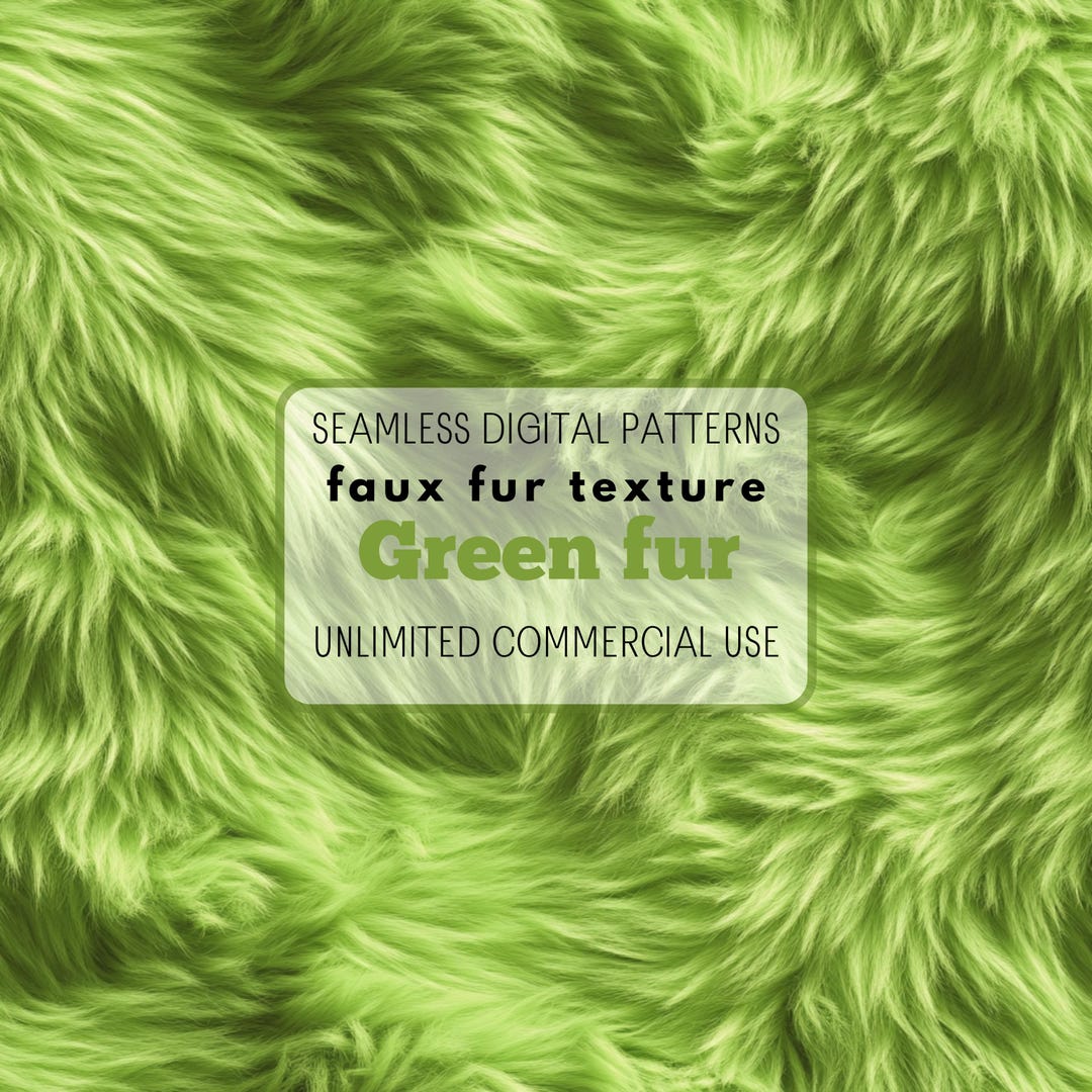 Christmas Green Fur Inspired by Grinch Seamless Pattern Unlimited ...