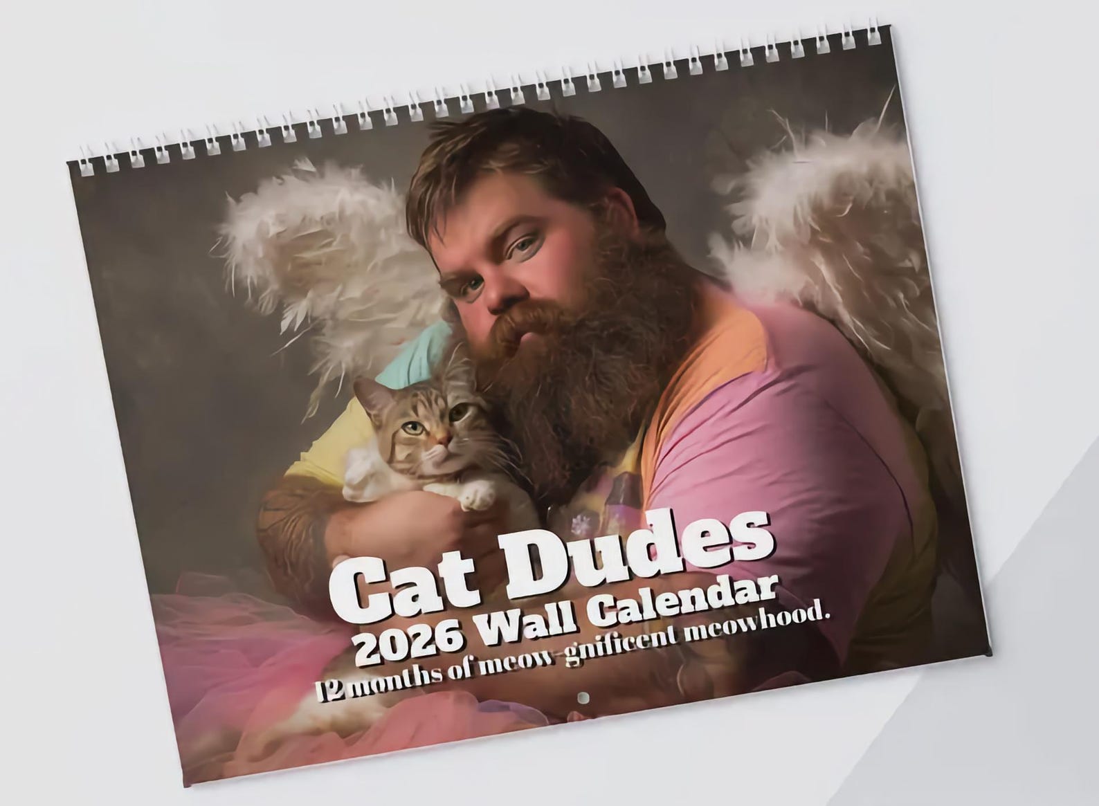 Funny Cat Dudes 2026 Wall Calendar – Funny Cat Calendar, Cat Lover Gift ...