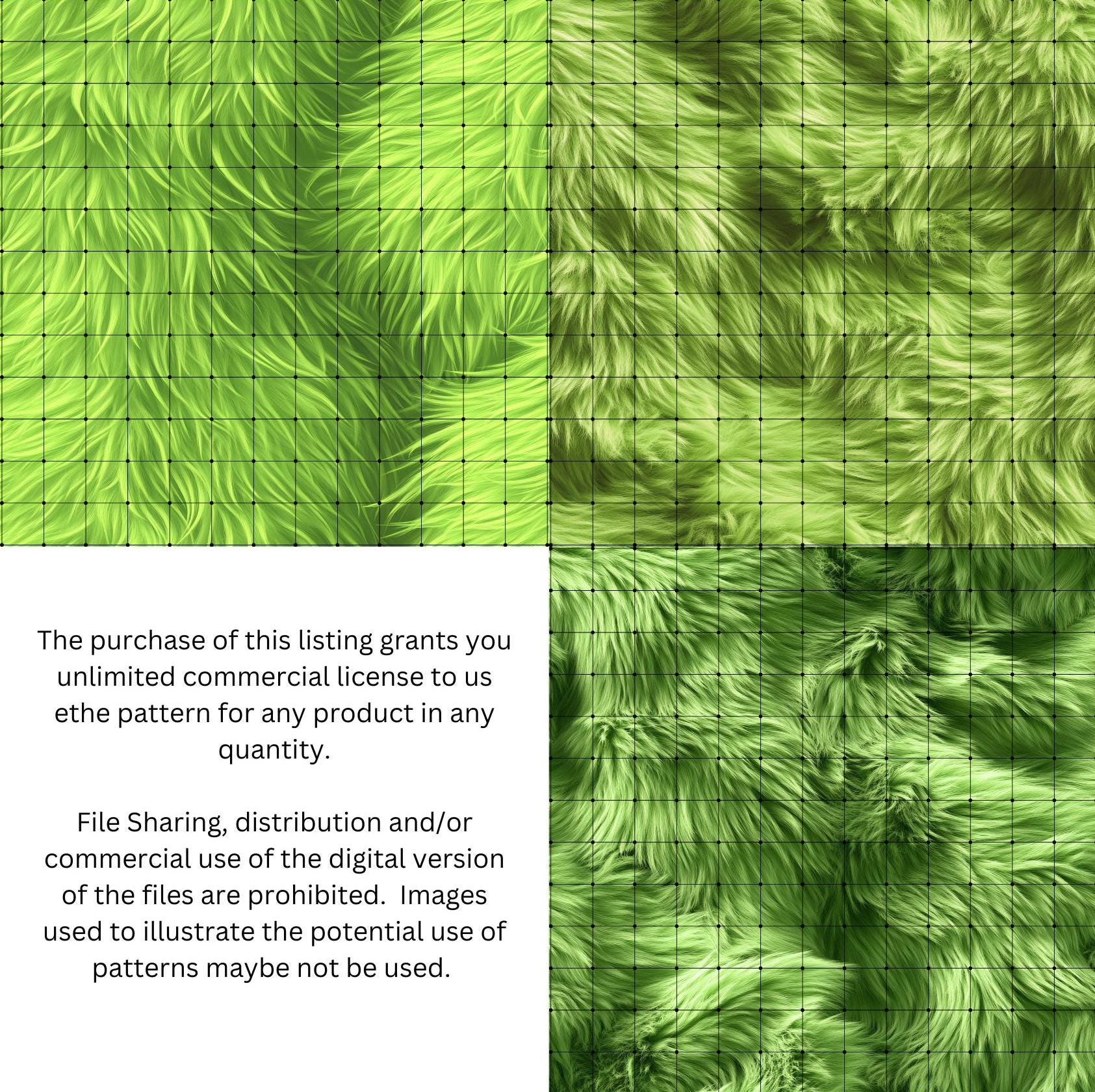 Christmas Green Fur Inspired by Grinch Seamless Pattern Unlimited ...