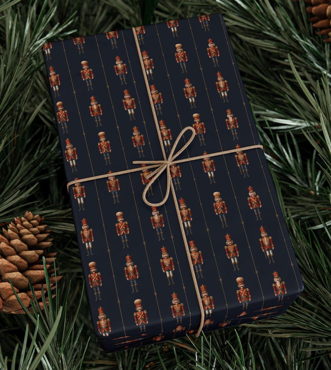 Christmas Nutcracker Wrapping Paper Holiday Gift Wrap Nutcracker Gift ...