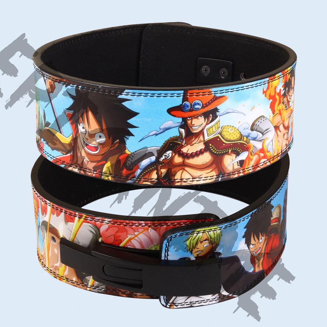 Luffy One Piece Anime Powerlifting Lever Belt One Piece Anime Gym Belt ...
