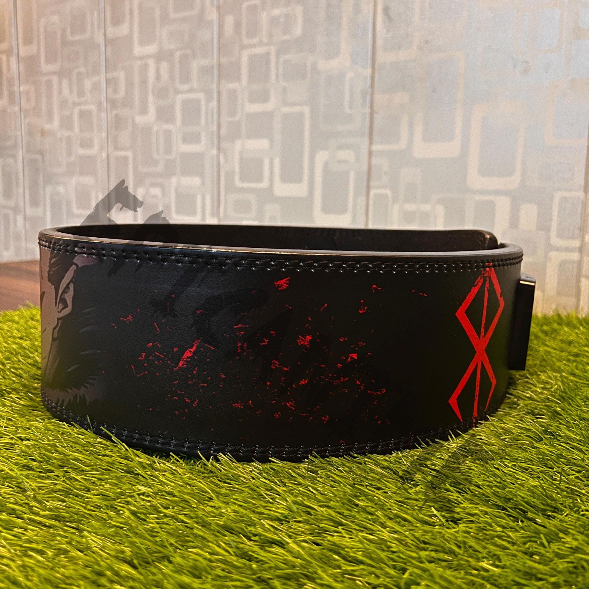 Berserk Anime Leather Powerlifting Belt: Custom Gym & Deadlifting - Etsy
