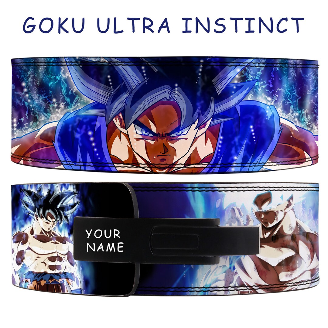 Goku Anime Belt Goku Ultra Instinct Belt Powerlifting Custom Lever Belt ...
