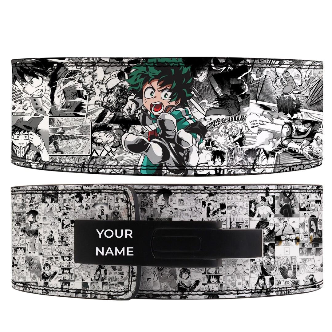 Hero Academia Manga Anime Lever Belt Powerlifting Lever Belt Gym Belt ...