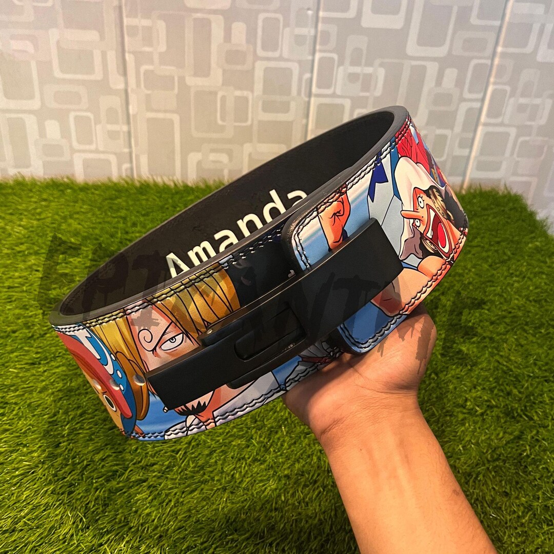 Luffy One Piece Anime Powerlifting Lever Belt One Piece Anime Gym Belt ...
