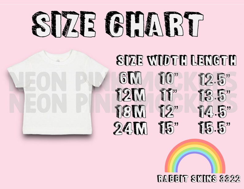 Rabbit Skins Size Chart Download Infant Tee Size Chart Baby Shirt Size ...