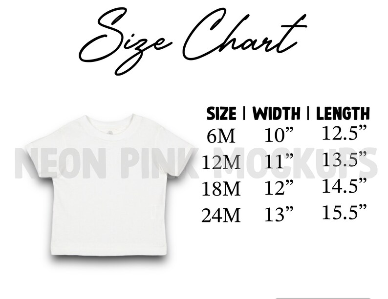 Rabbit Skins Size Chart Download Infant Tee Size Chart Baby Shirt Size ...