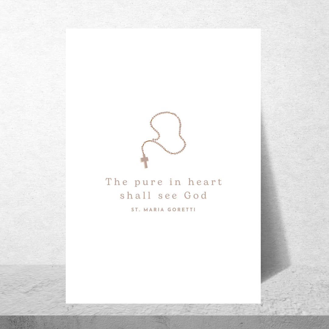 St. Maria Goretti- the Pure in Heart Shall See God Inspirational ...