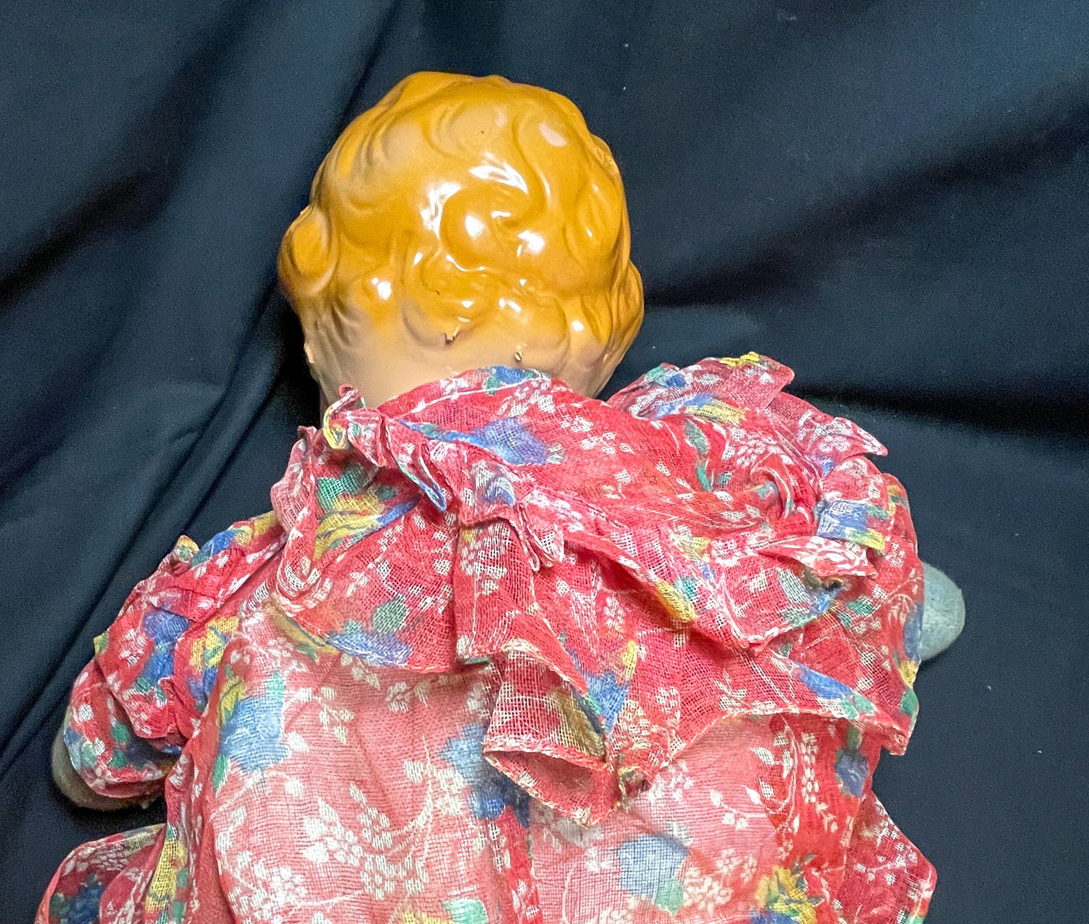 Vintage Googly Eye Doll With Red Hair and a Pink Dress - Etsy