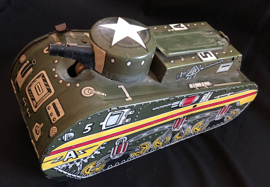 Rare 1950s Marx Tin Lithographed Doughboy Tank. Made in U.S.A. - Etsy