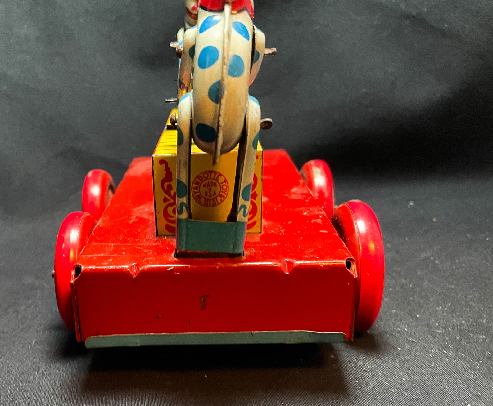 Vintage Wyandotte Wind up Hoky Poky Clown Hand Car Toy - Etsy