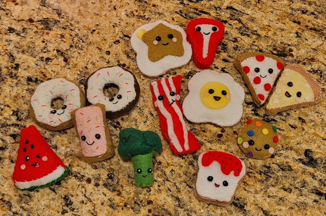 Handmade Felt Cute Foods Hand Sewn Foods With Faces - Etsy