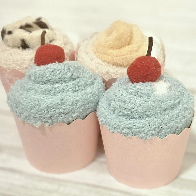 Fuzzy Sock Cupcakes - Etsy