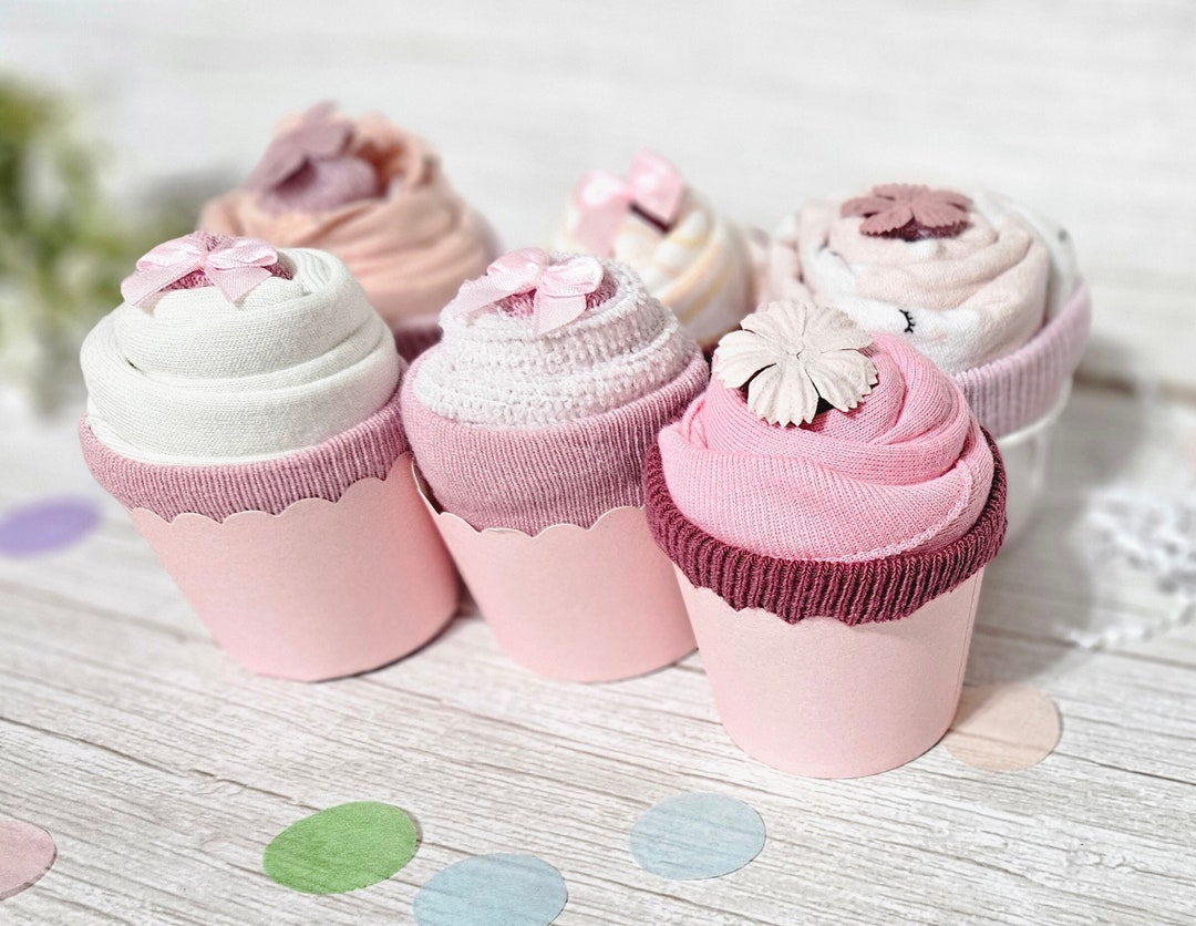 Baby Girl Items 6 Pack Cupcake Set Baby Shower Gift Newborn Baby ...