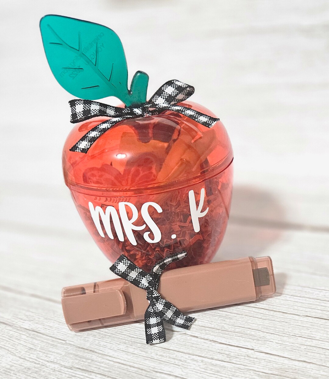 Apple Gift Card Holder Teacher Appreciation Gift Personalized Teacher ...